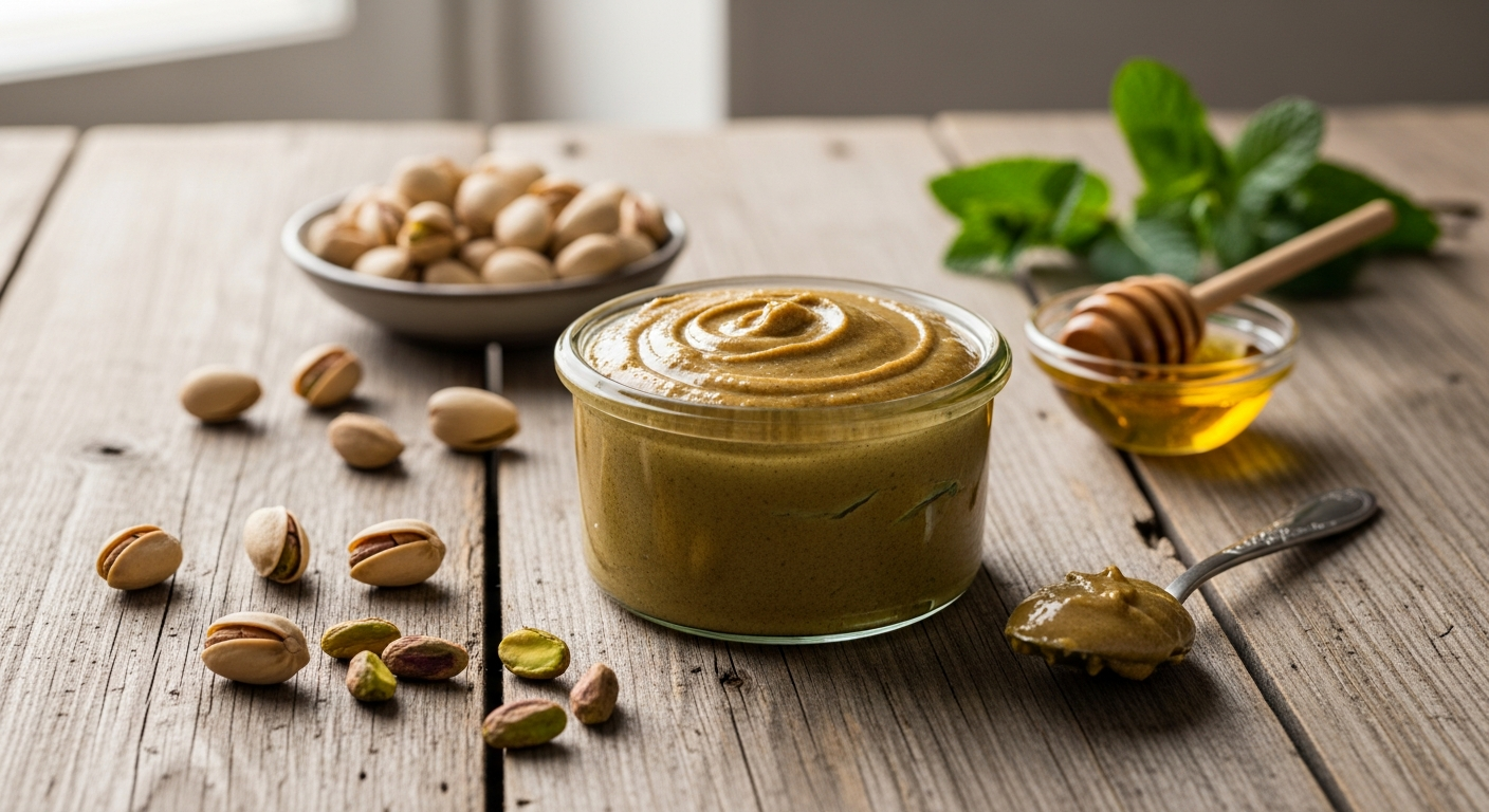 Reines Pistazienmus ohne Zucker – Feinkost Sirin